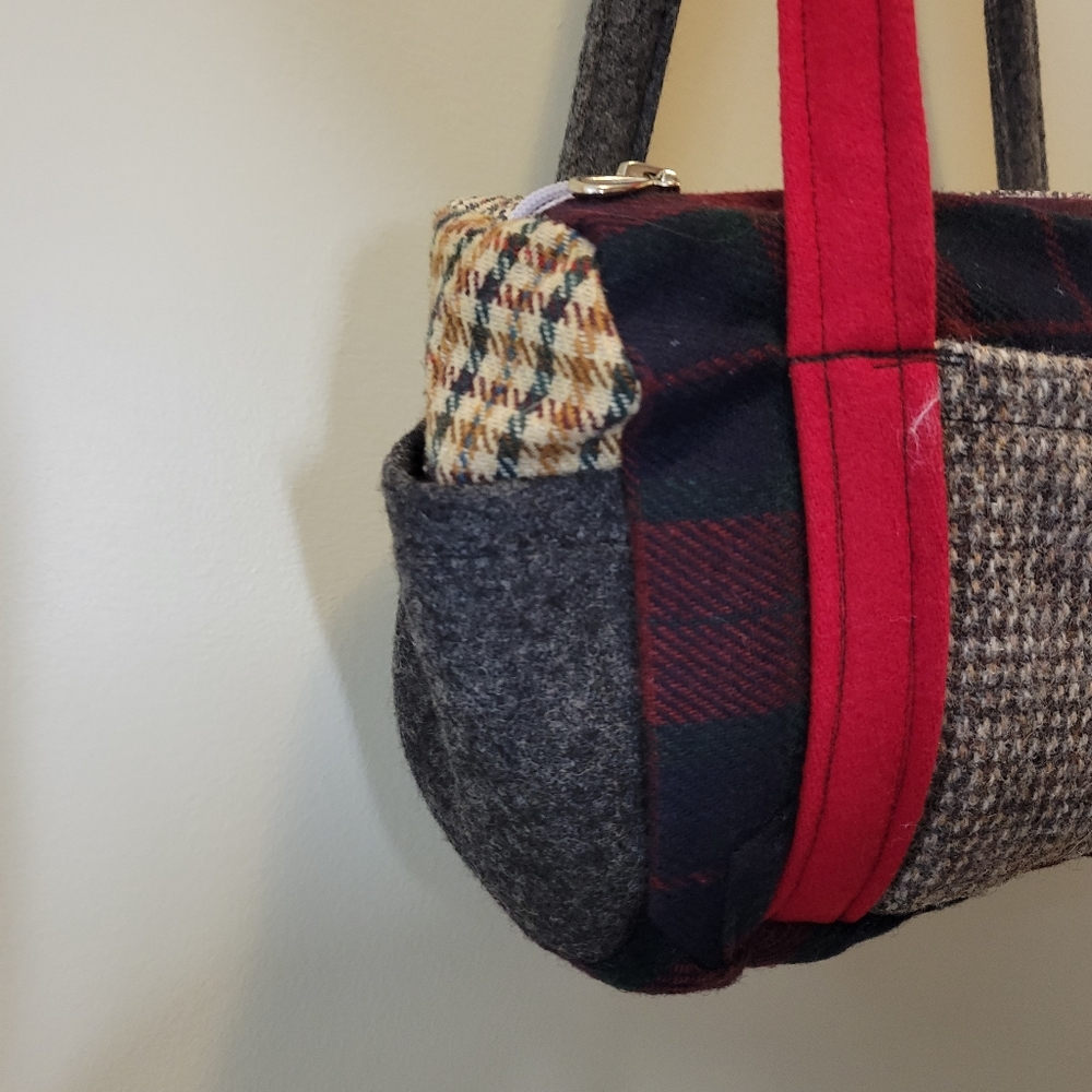 Carolyn Designs Patchwork Duffle Bag Style Purse - Gem